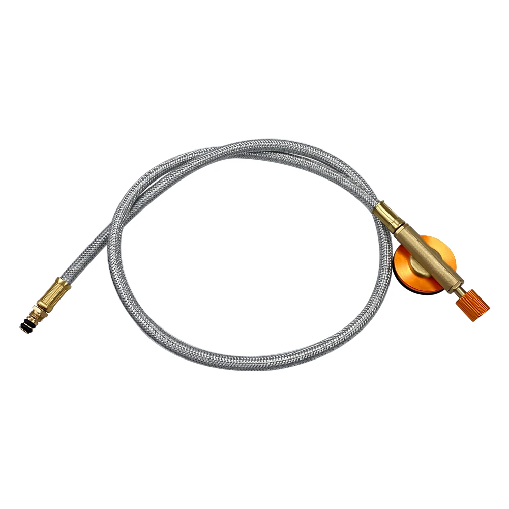 Brainded Hose Connectoe Outdoor Gas Stove Burner Adapter Valve for ...