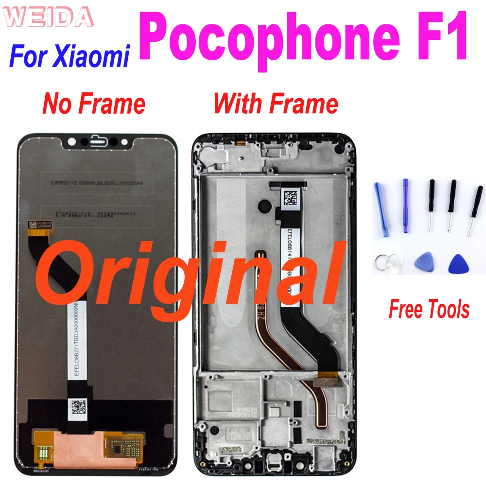 Tela-LCD-original-para-Xiaomi-Pocophone-F1-6-18-Montagem-de-tela-sens ...