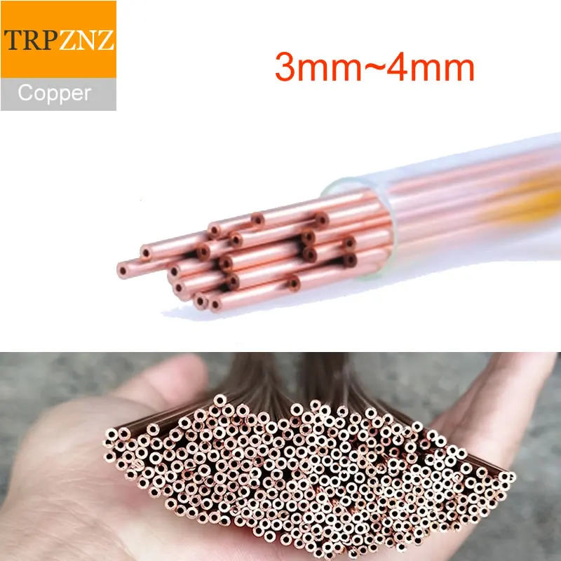 T2 copper Micro tube outer diameter 3mm-4mm wall 0.2~1mm Thin wall ...