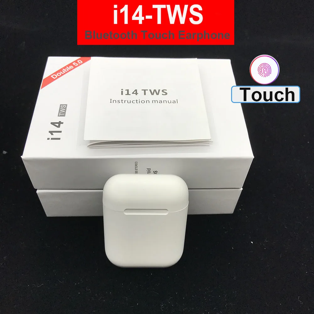 I14 tws беспроводные наушники Bluetooth наушники сенсорное управление и ...
