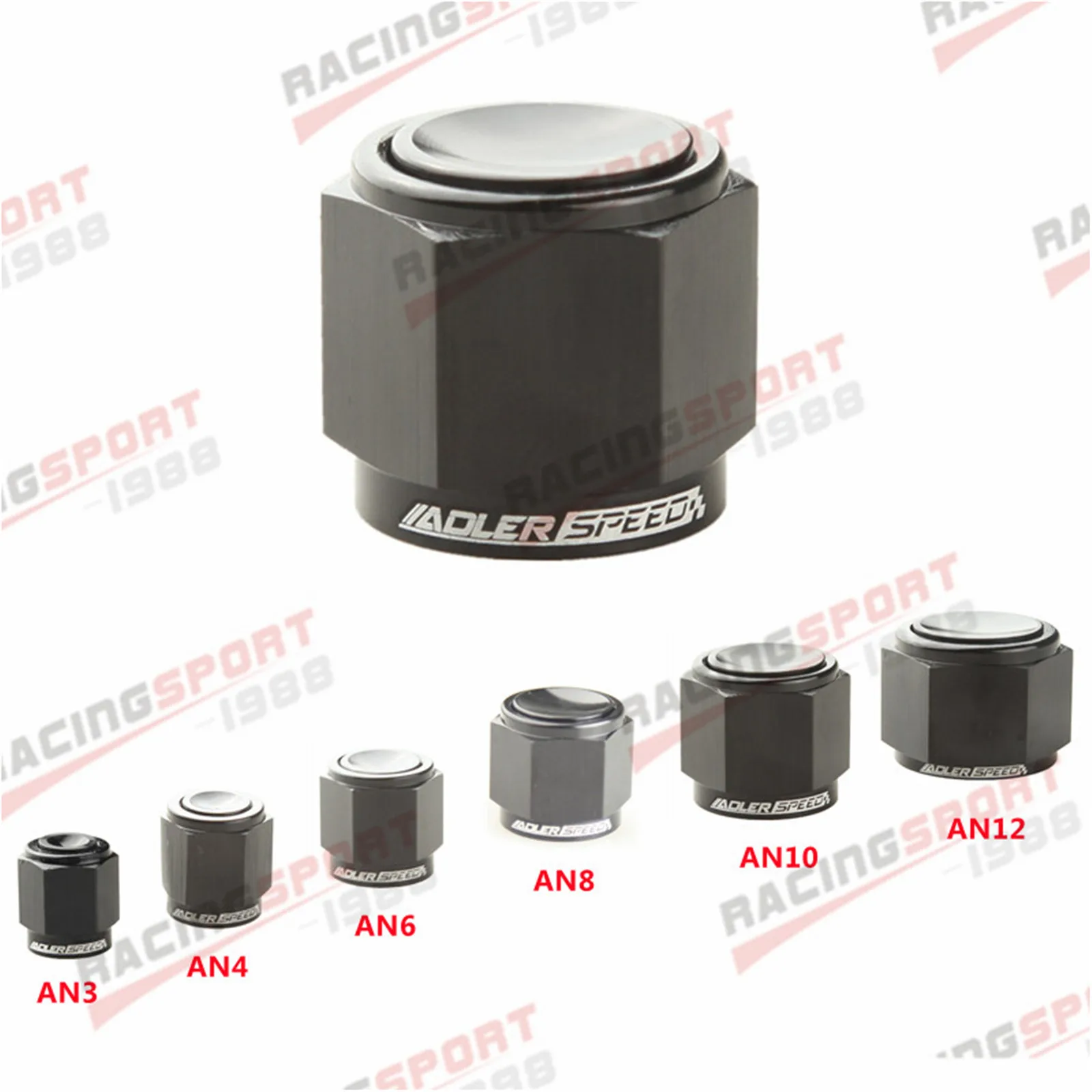 AN3-AN4-AN6-AN8-AN10-AN12-Flare-End-Cap-Car-Performance-Aluminum ...