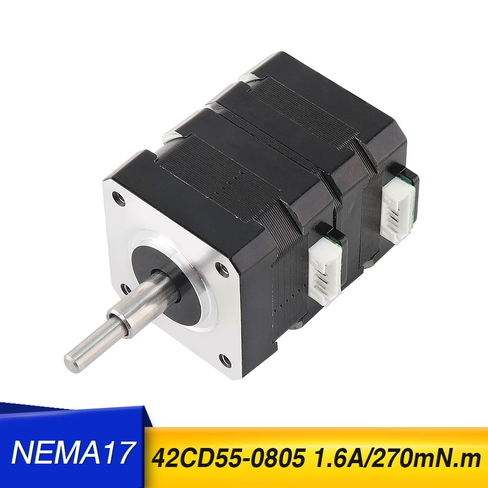 1pcs Double Layer Stacked 1.6a 270mn.m Nema17 Stepper Motor Forward And ...