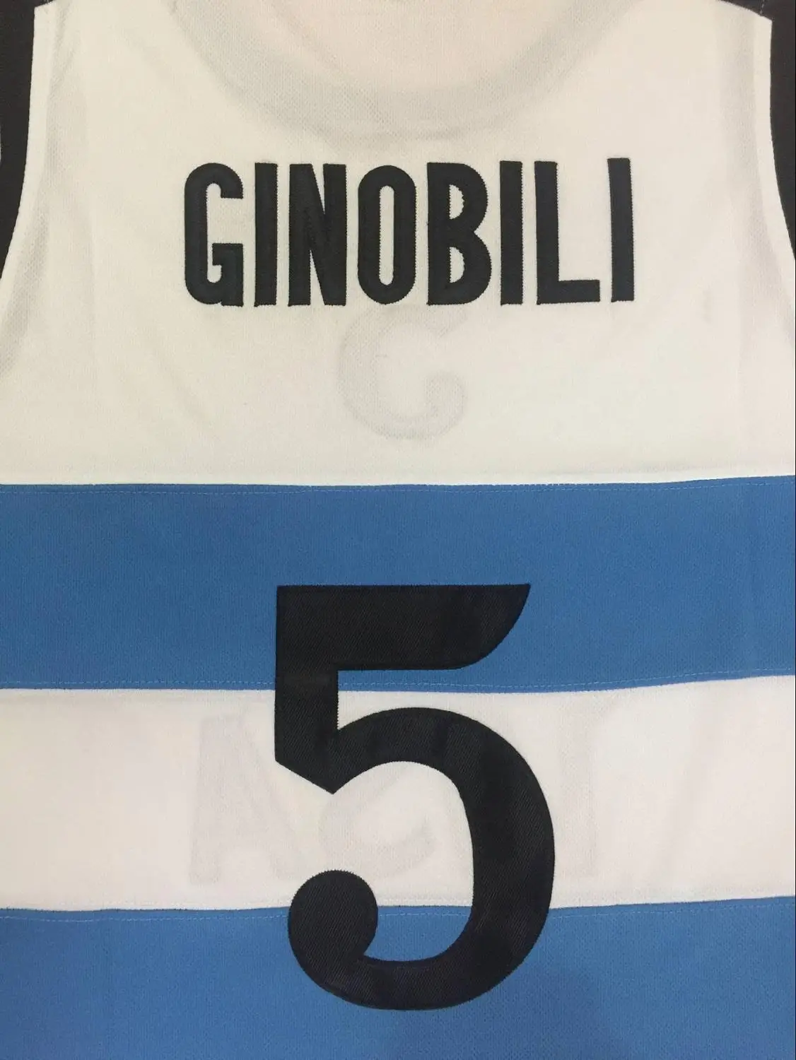 high quality #5 Manu Ginobili Team Argentina retro Throwback mens ...