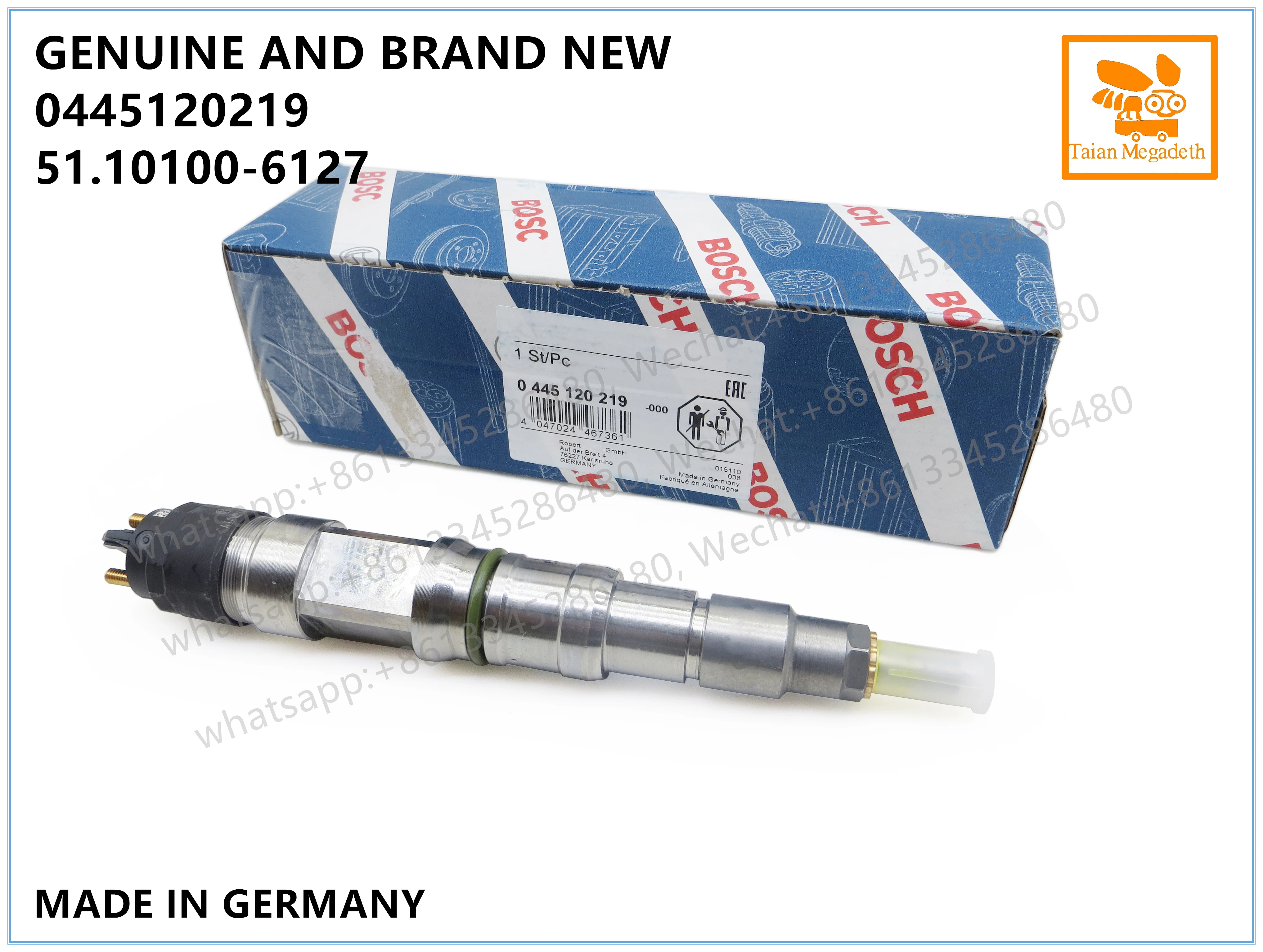 GENUINE AND BRAND NEW COMMON RAIL FUEL INJECTOR 0445120219, 0445120100 ...