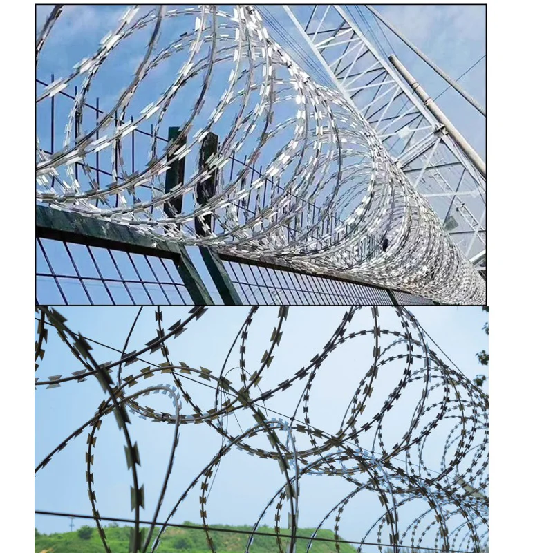 304 stainless steel blade rust-proof barbed wire, fence iron brier ...