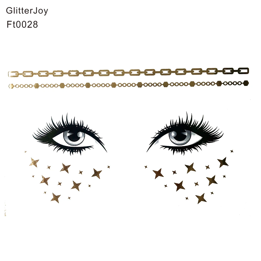 Gold Star Sticker Forehead