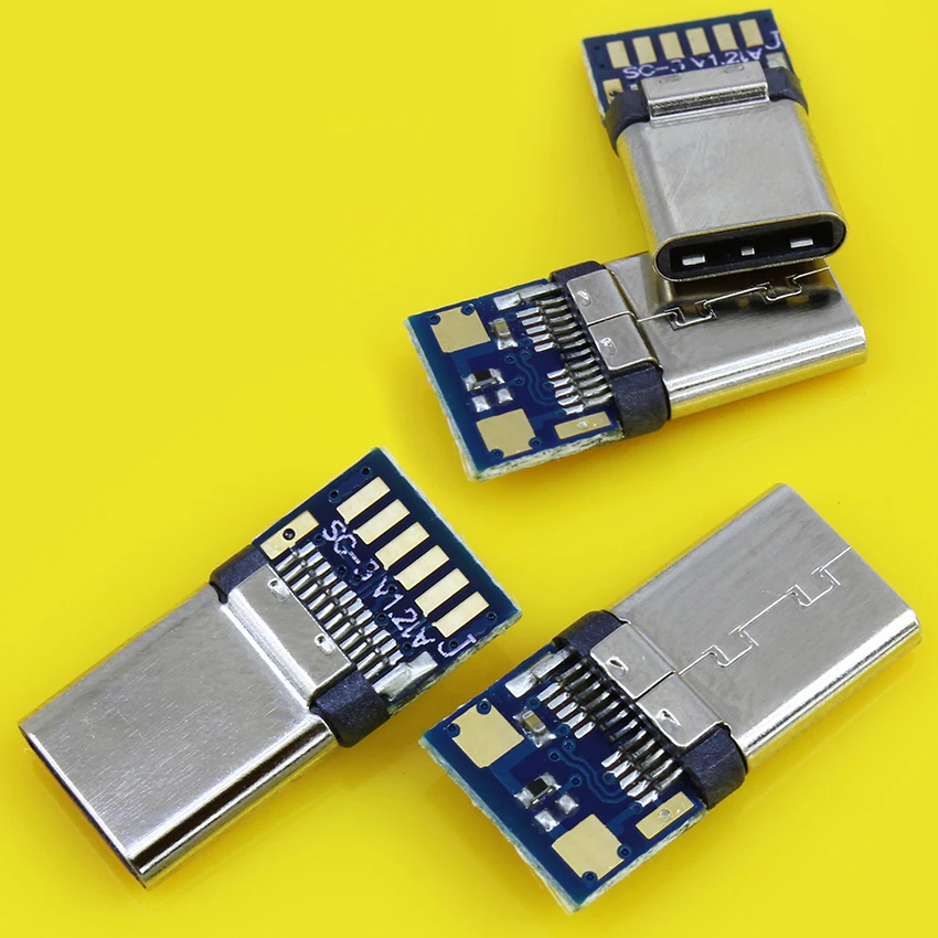 JCD For Android DIY OTG USB-3.1 Welding Male jack Plug USB 3.1 Type C ...