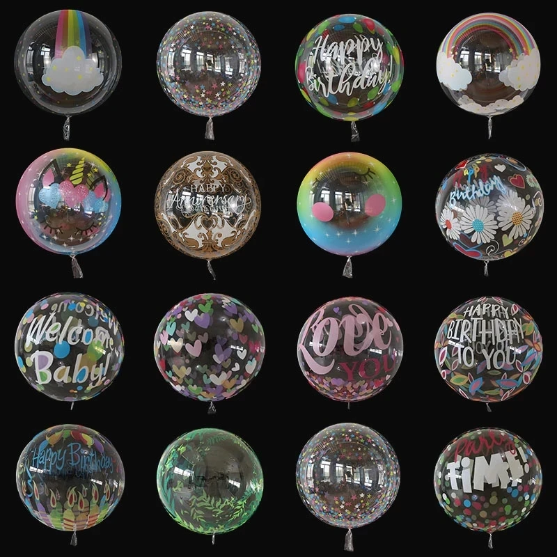 Bobo Transparent Balloon Helium | Transparent Bubble Balloons - 2pcs ...