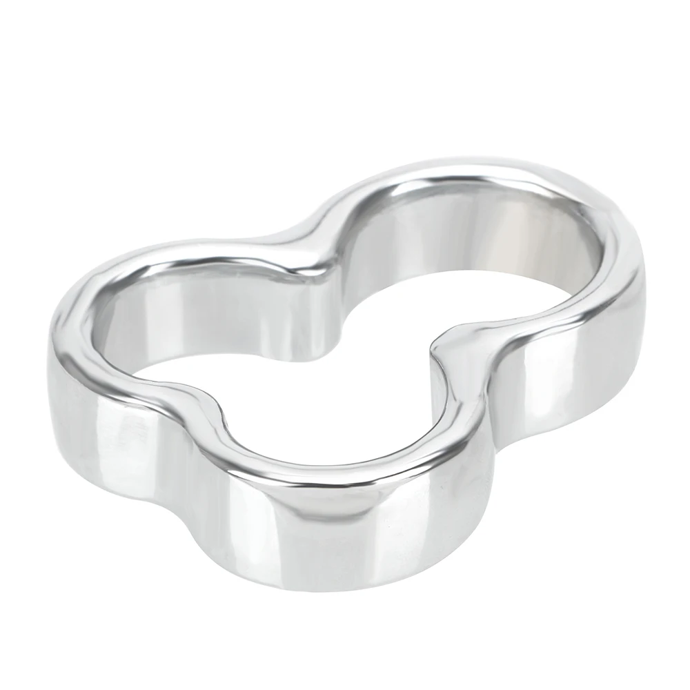 Anneau de scrotum-Anneau pénien en acier inoxydable pour hommes, jouets sexuels, civière de ...