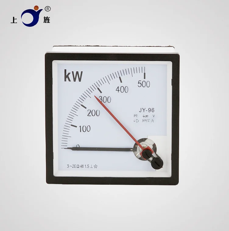 1Pcs 2 Needle KW Meter SJ-96 Pointer 3-phase Active Power 500KW 800/5A ...