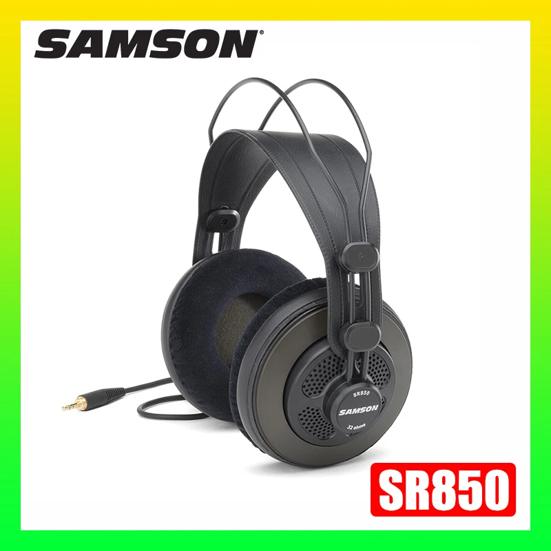 Original-Samson-SR850-monitoring-HIFI-headset-Semi-Open-Back-Headphones ...
