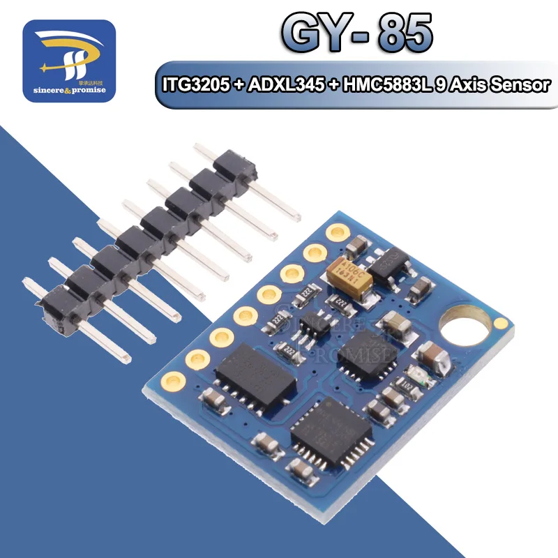 Sensor Gy-85 Bmp085 3v-5v 9 Itg3205 Adxl345 Hmc5883l 6dof - AliExpress