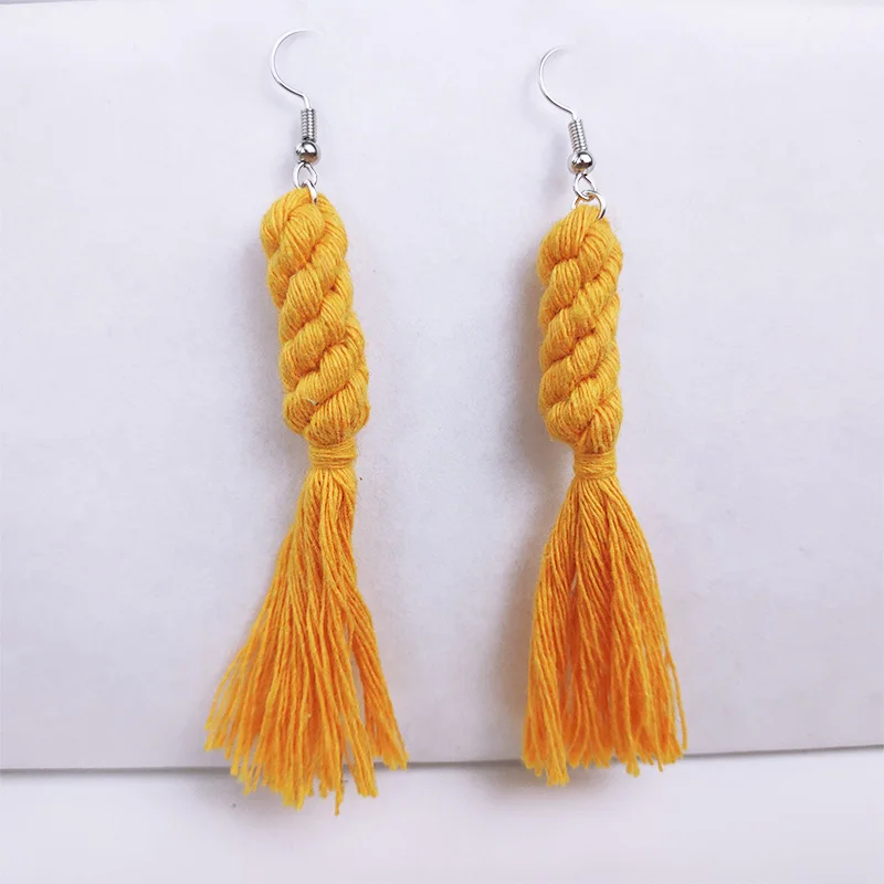 Macrame Earrings | Cotton Thread