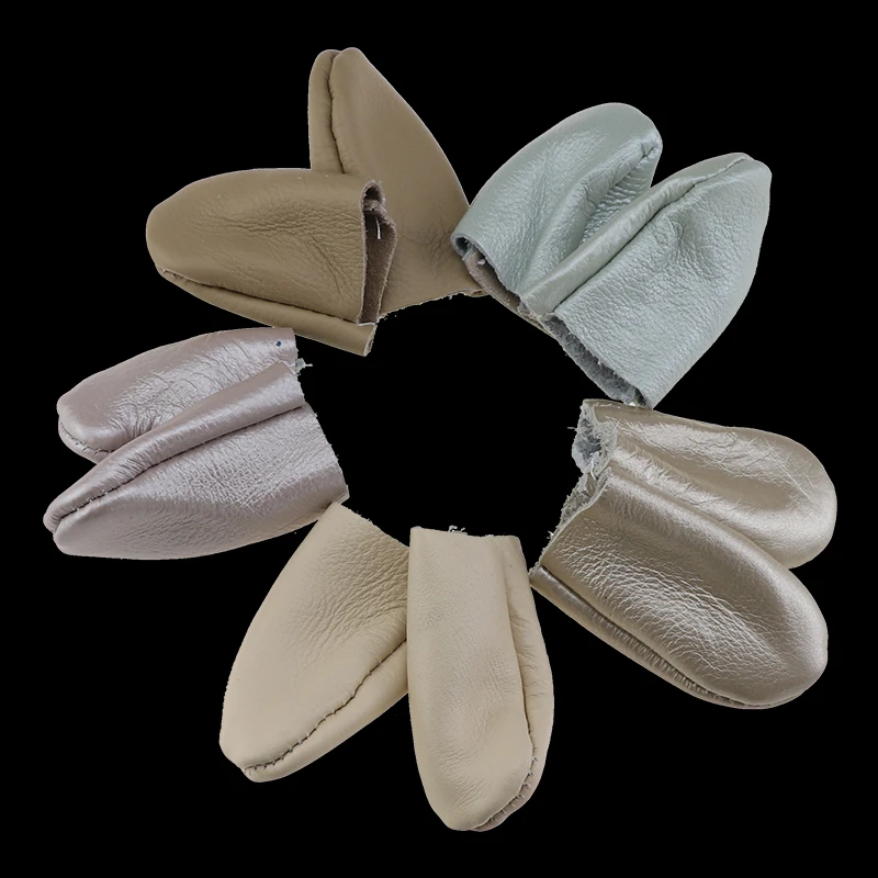 1 pair Thumb Index Thimble Finger Protector Leather Needle Felting ...