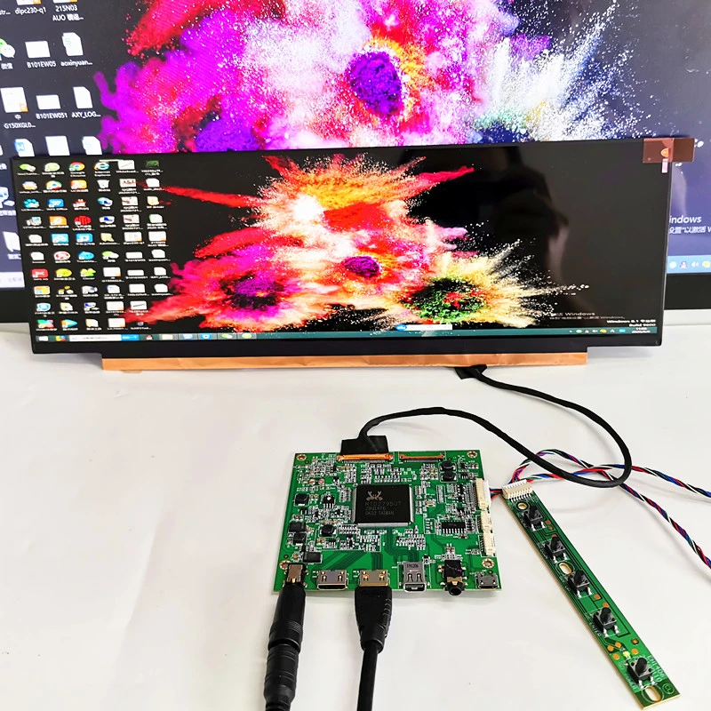 14 Inch 3840*1100 4k Bar Stretched Screen Display Hdmi For Aida64 ...