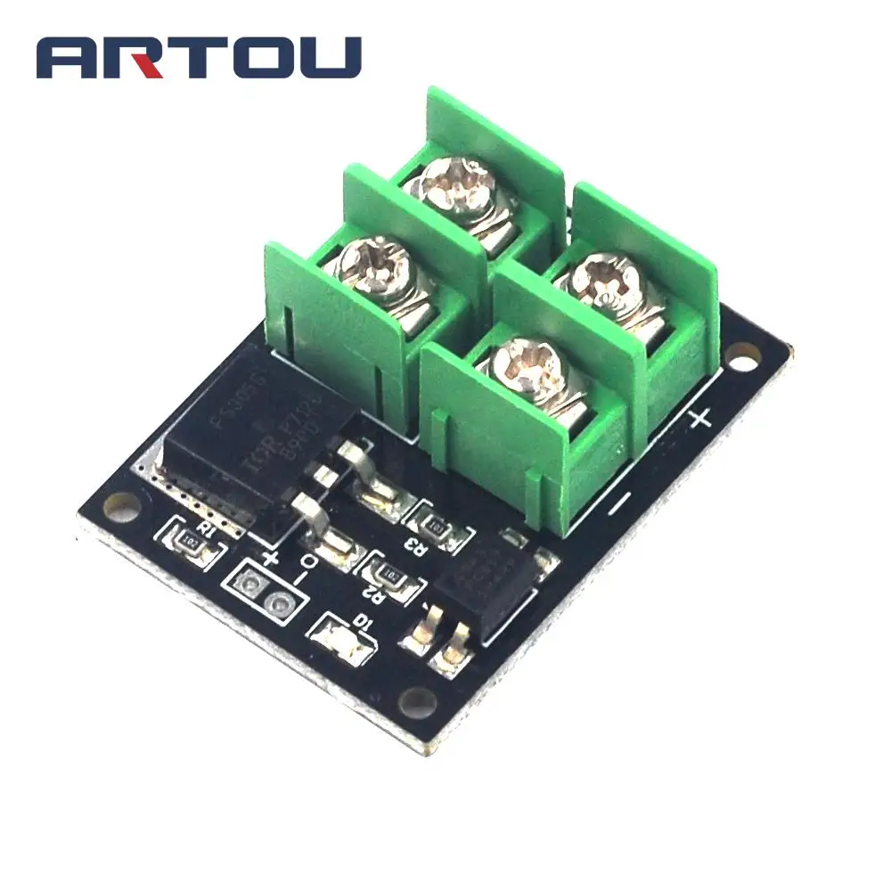 Interruptor Mosfet de bajo voltaje para Arduino, 3V, 5V, 12V, 24V, 36V ...