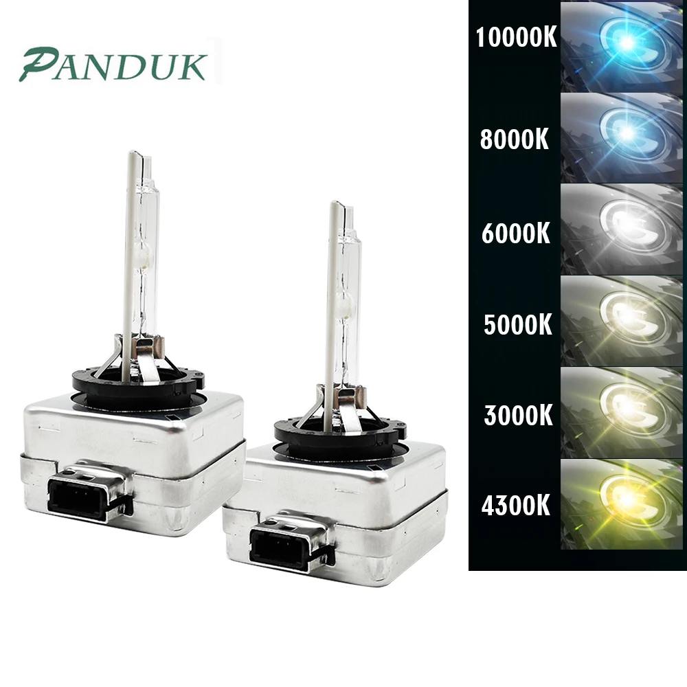 PANDUK 2PCS 12V 35W Xenon D1S HID 3000K 4300K 5000K 6000K 8000K 10000K 12000K HID 램프 전구, 제논 자동차 ...