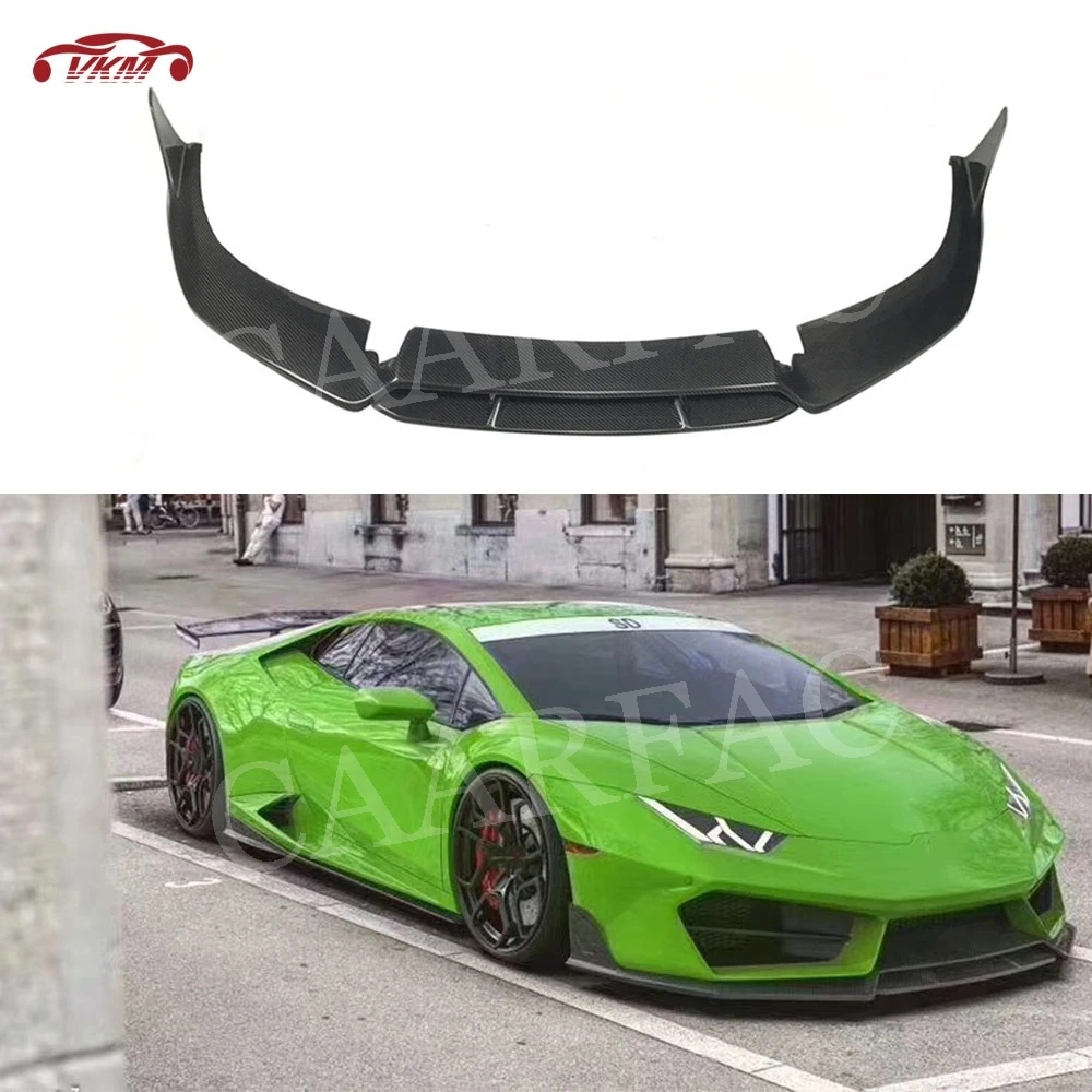 Dry Carbon Fiber Front Lip Shovel Spoiler Splitters Case For ...