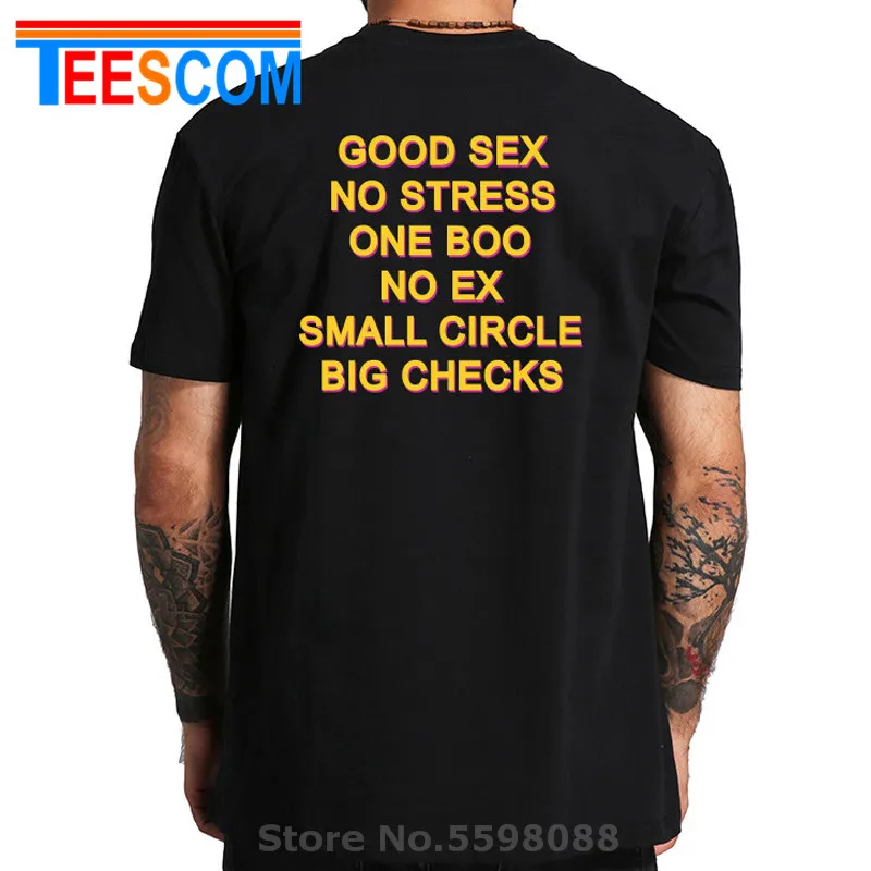 Funny-Good-Sex-No-Stress-One-Boo-No-Ex-Small-Circle-Big-Checks-T-Shirt ...