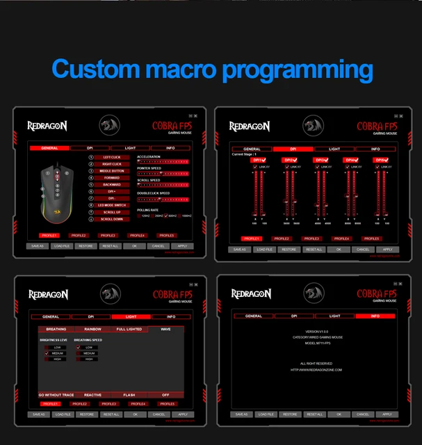 Configuração De Macro Redragon Cobra E King Cobra