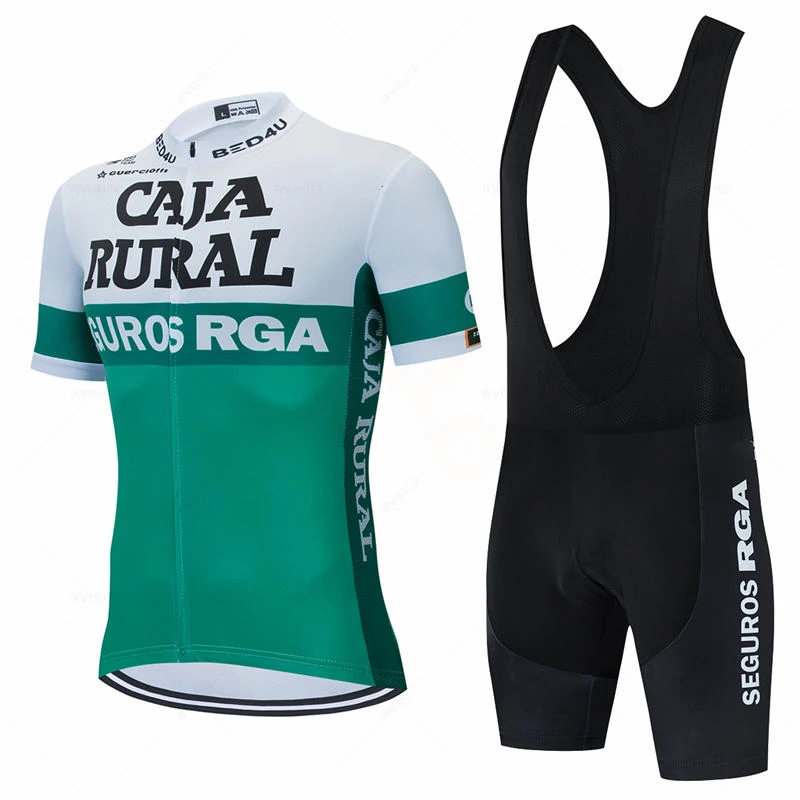 Caja-Rural-Conjunto-de-ropa-de-Ciclismo-para-Hombre-Maillot-de-manga ...