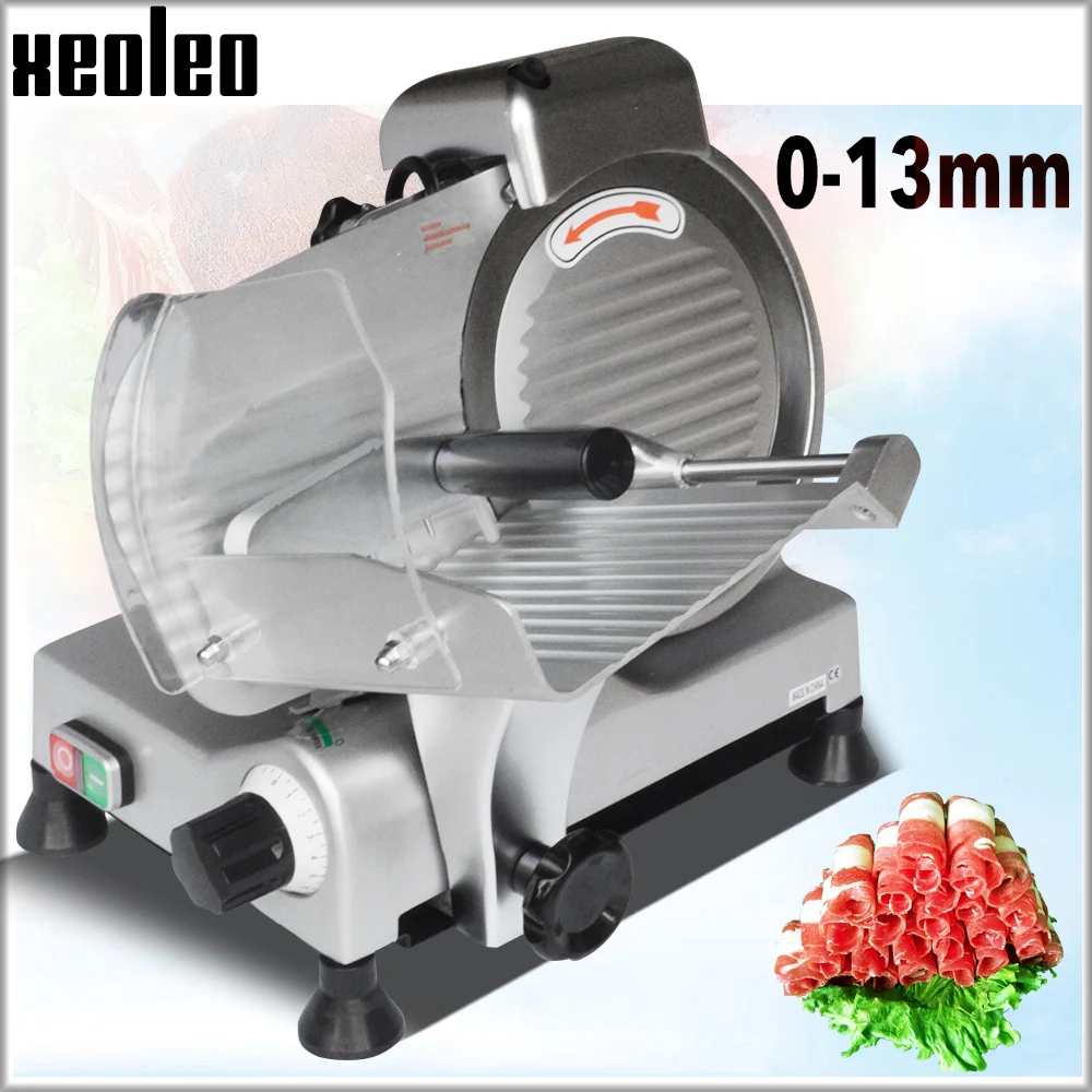 Xeoleo 8 Inch Commercial Meat Slicer Electric Meat Planer Frozen Fat ...
