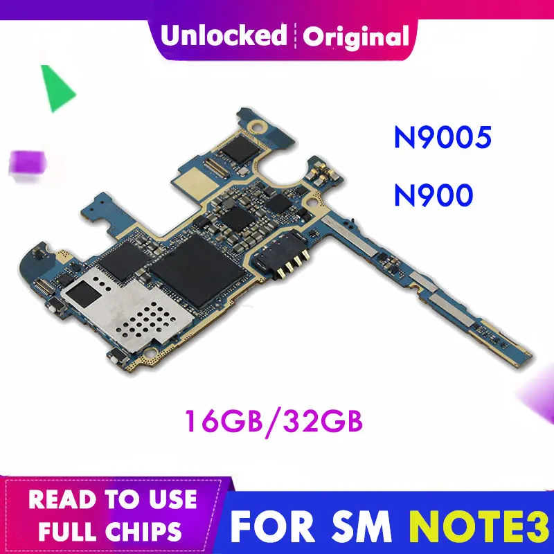 Para samsung galaxy note 3 placa mãe original n900 n9005 placa mãe ed ...