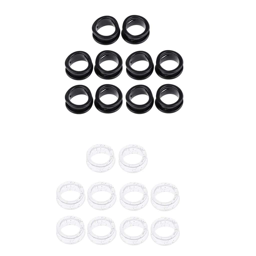 10x Professional Barber Hair Shears Scissors Finger Rings Grips Inserts ...