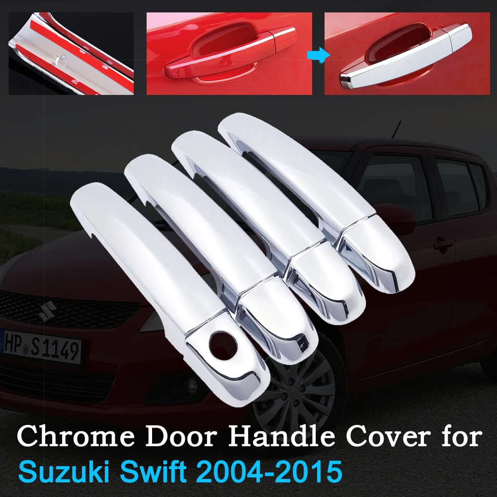 Chrome Door Handle Cover For Suzuki Swift 2004~2015 Rs413 Rs415 Rs413d ...