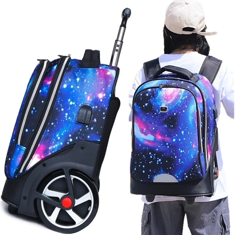 Trolley-backpacks-bags-for-teenagers-School-Wheeled-backpack-for-girls ...