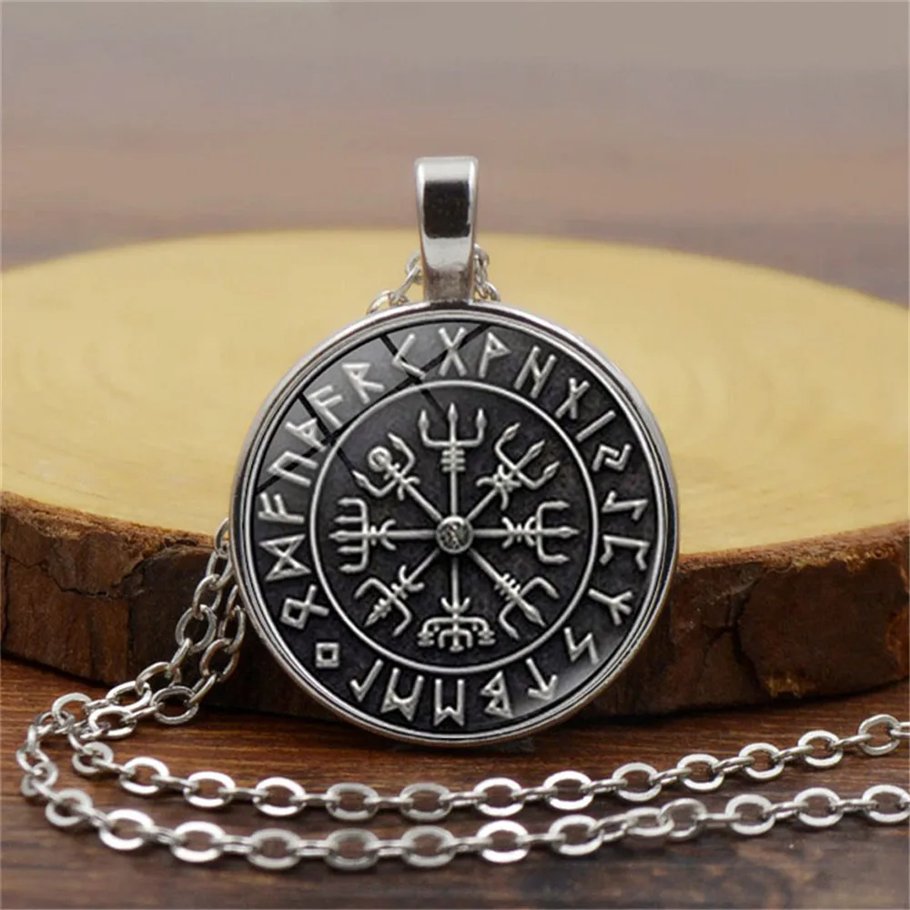 Végétvisir Collier avec boussole Viking pour hommes et femmes bijoux ...