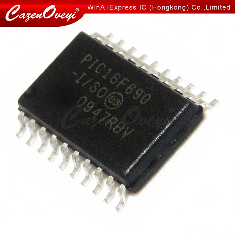 1 unids/lote PIC16F690 I/así que PIC16F690 SOP 20 en Stock|Circuitos ...