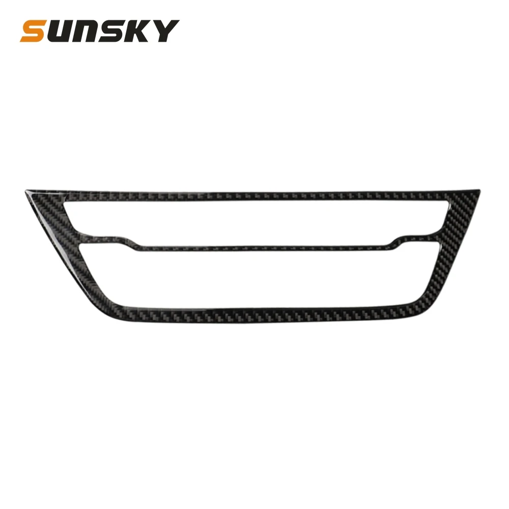 Car Carbon Fiber CD Panel Decorative Sticker for BMW 5 Series G38 528Li ...