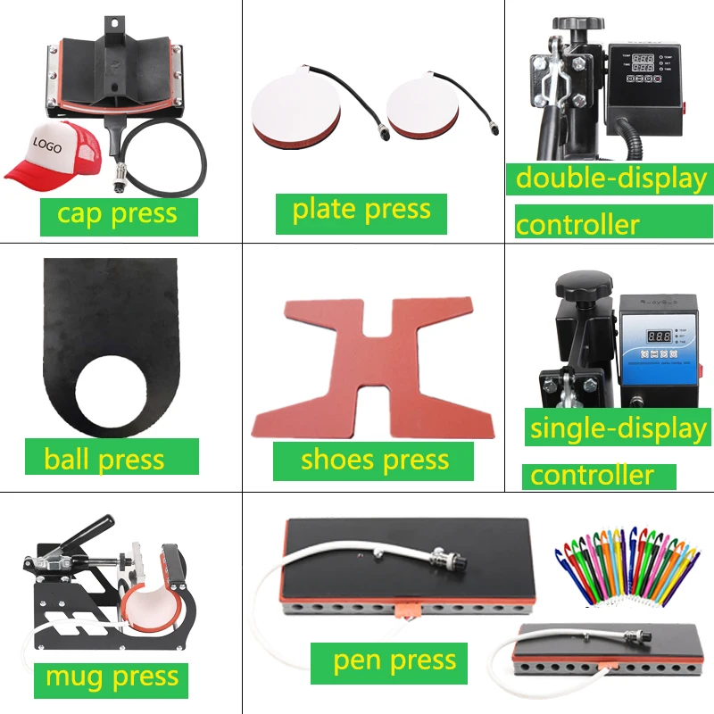 Heat Press Machine Accessory In 5in1 6in1 7in1 8in1 9in1 10in1 15in1 ...