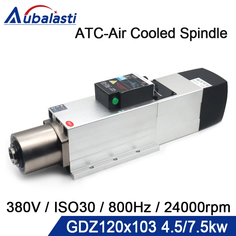 Cnc Atc Spindle Motor 4.5kw 7.5kw Automatic Tool Change Spindle Air ...