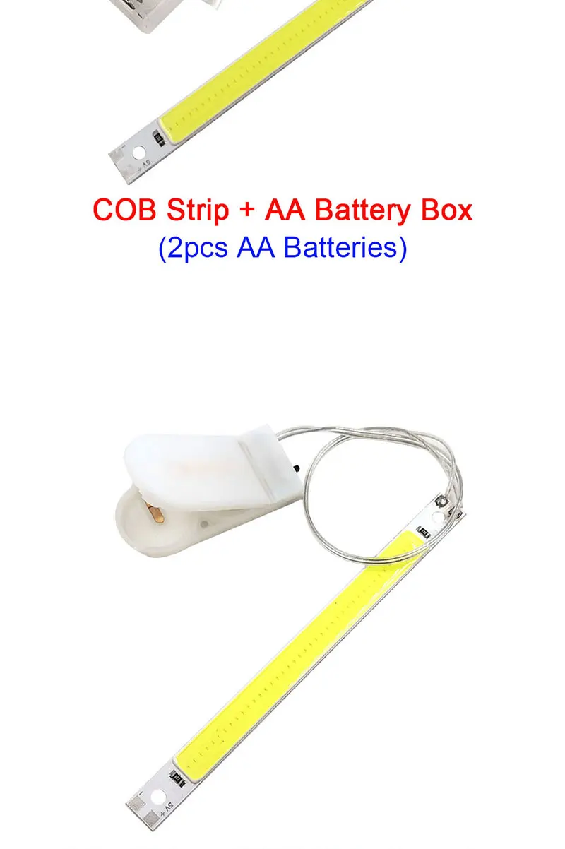 AMPOULE LED,3V 5V Green--Bande lumineuse à puce LED COB 3V 5V, 120MM ...