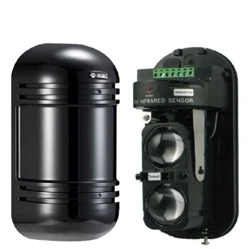 40m Range Dual Beam Perimeter Intrusion Detection Beam Detector Barrier ...