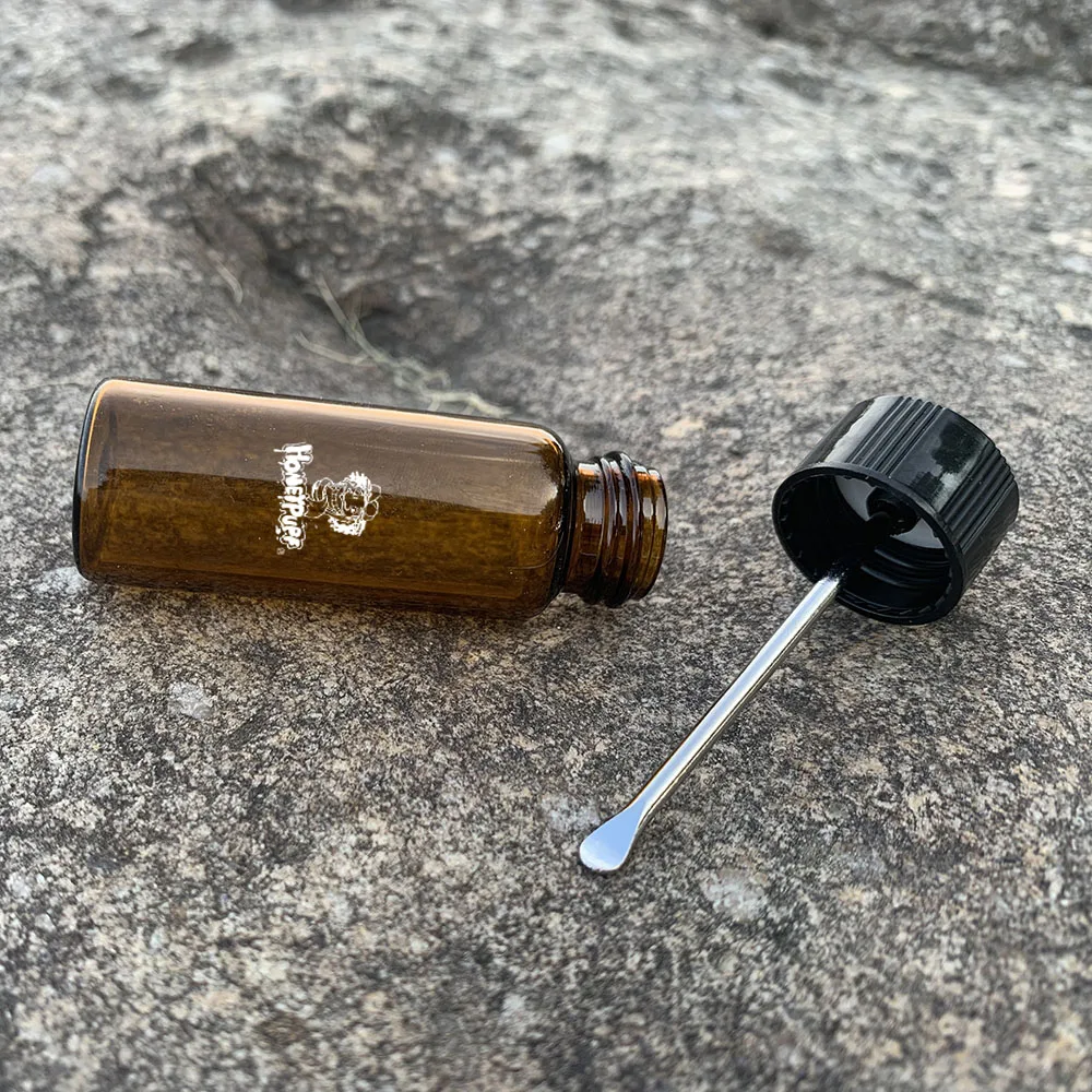 HONEYPUFF 67MM Glass Bottle Snuff Snorter Bottle Pill Box Case Sniffer ...