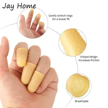 4/8PCS Rubber Fingers Tip Fingers Covers Rubber Finger Pads Grips Thick ...
