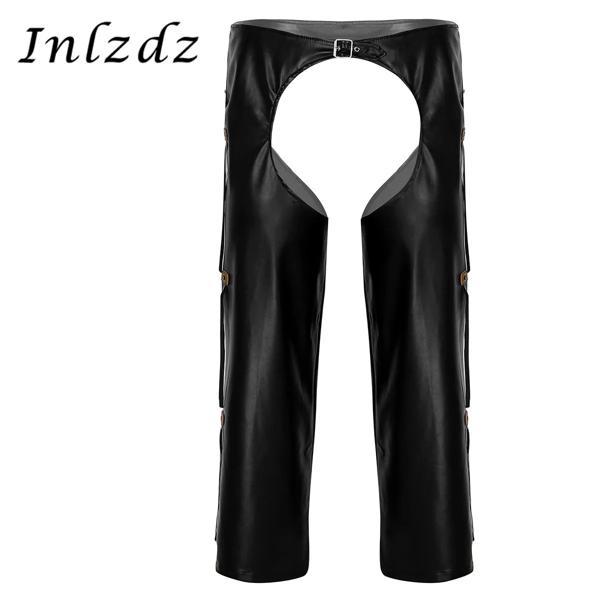 Mens-Erotic-Lingerie-Leather-Crotchless-Pants-Wild-West-Cowboy-Chaps ...
