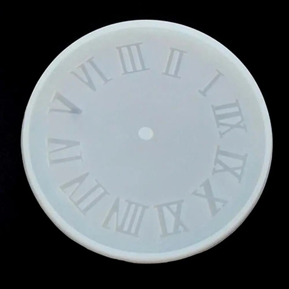 DIY Cement Concrete Silicone Mold DIY Craft Clock Making Clay Plaster ...