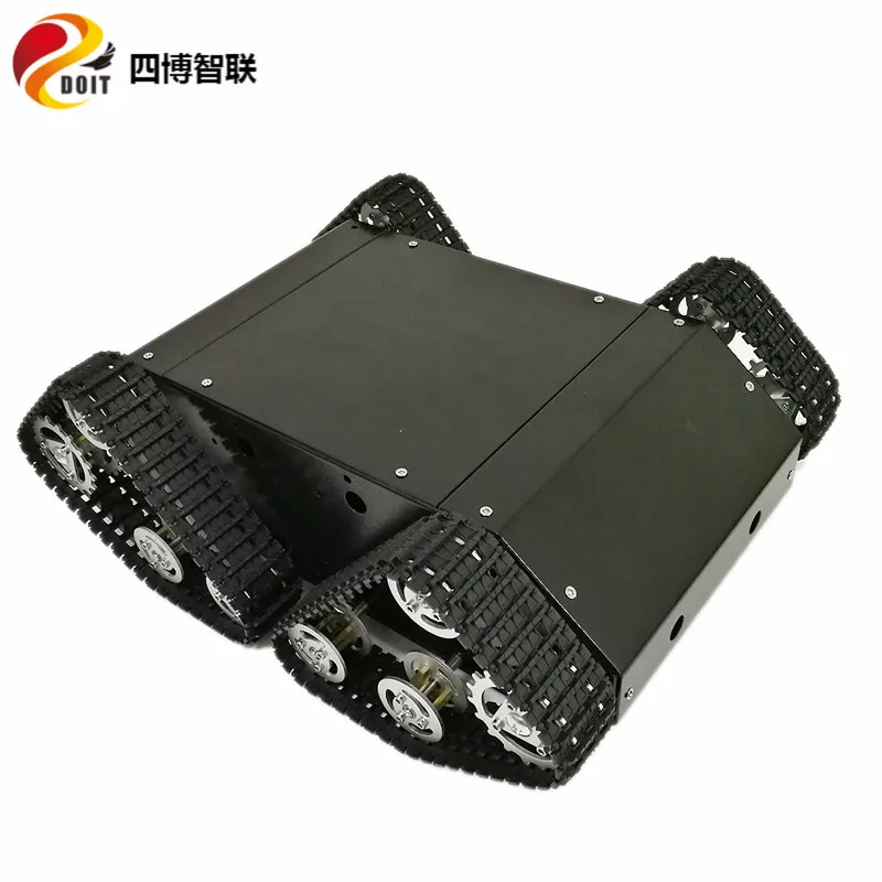 SZDOIT Heavy Load Metal 4WD Tracked Smart Robot Tank Car Chassis Kit ...