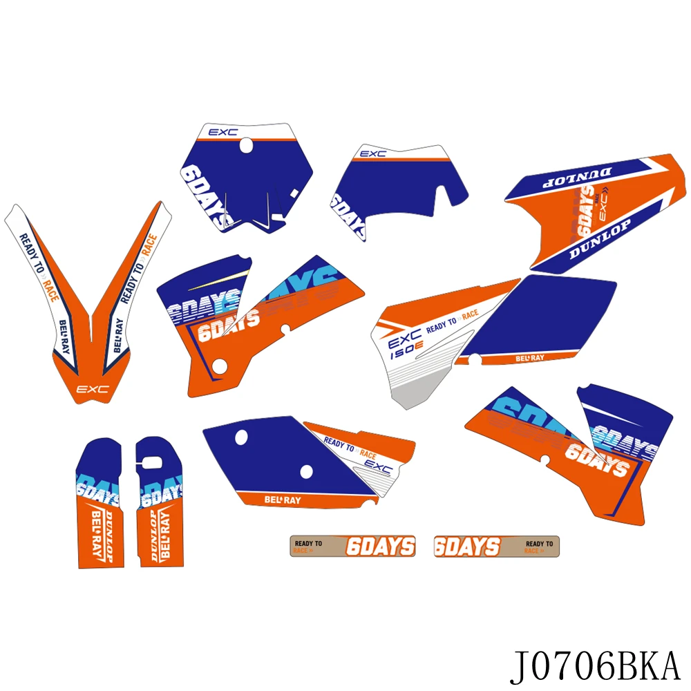 Team Graphics Backgrounds Decals Stickers Ktm 2006 | Ktm Exc 200 2006 Stickers - Ktm - Aliexpress