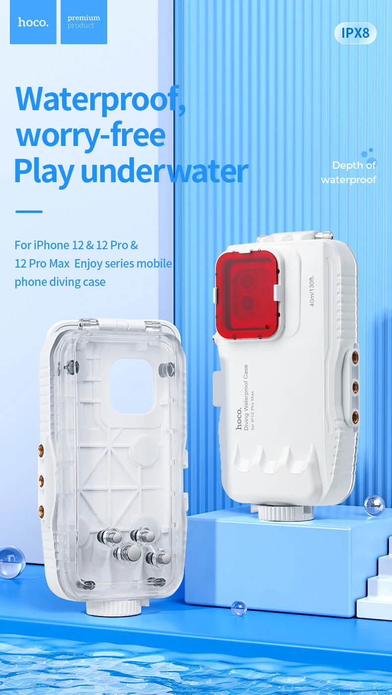 Hoco Professional IPX8 Waterproof Swimming Diving Cover