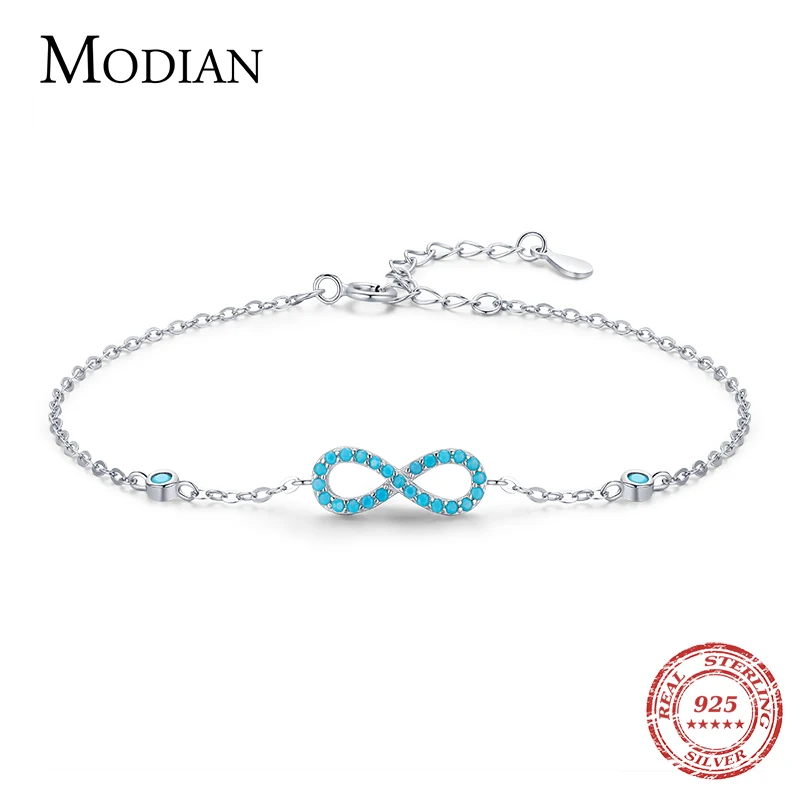 MODIAN-Romantic-Infinite-Love-Bracelet-925-Sterling-Silver-Vintage ...