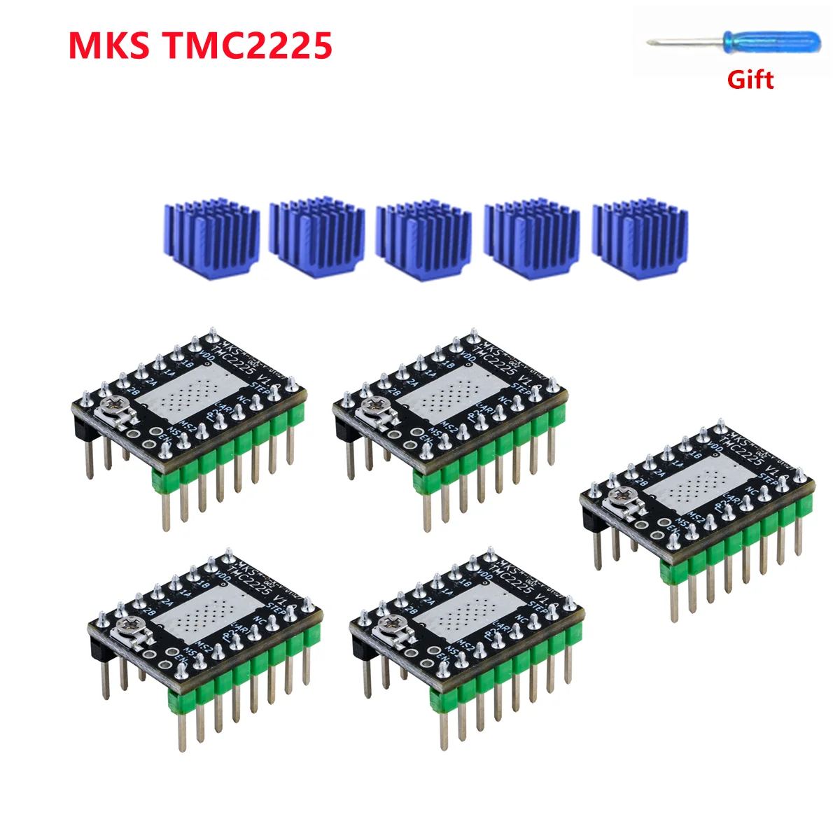 Stepper Driver Tmc2225 Module 3d Printer Stepping Engine Cnc Machine ...