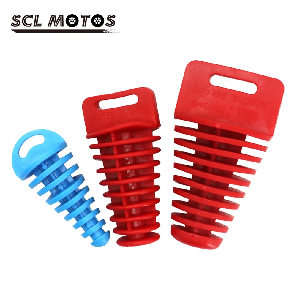 SCL-MOTOS-1PC-15-62mm-Motorcycle-Exhaust-Pipe-PVC-Plug-Muffler-Wash ...