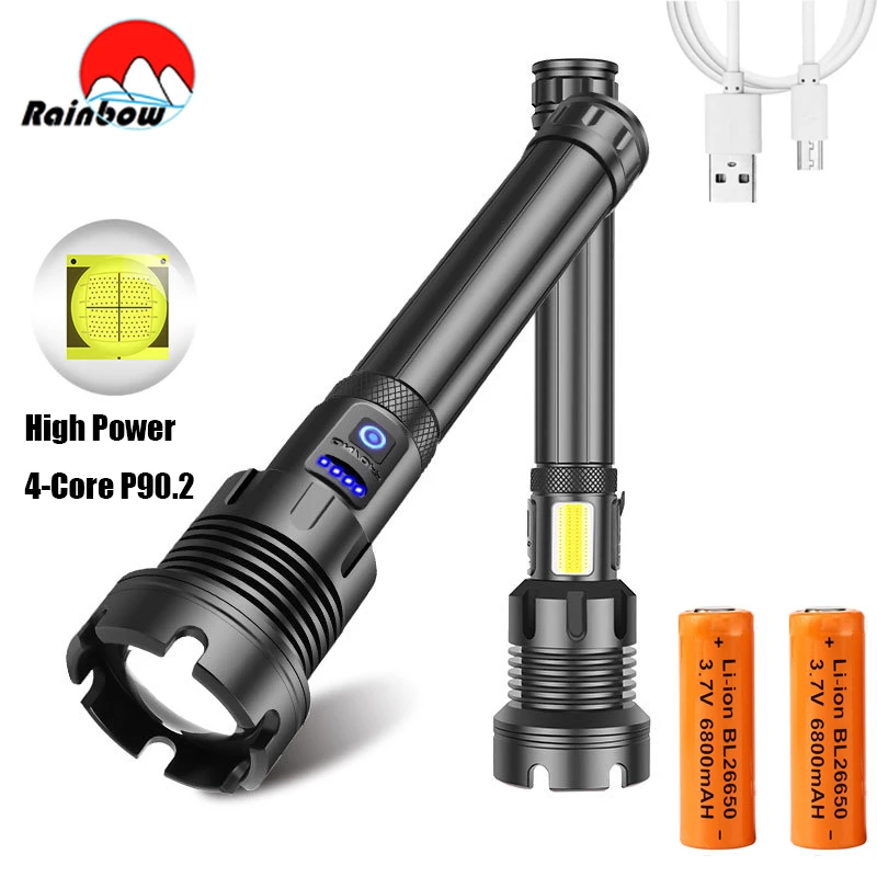 100000 Lumens Xhp90.3 Most Powerful Led Flashlight Tactical Flashlight ...