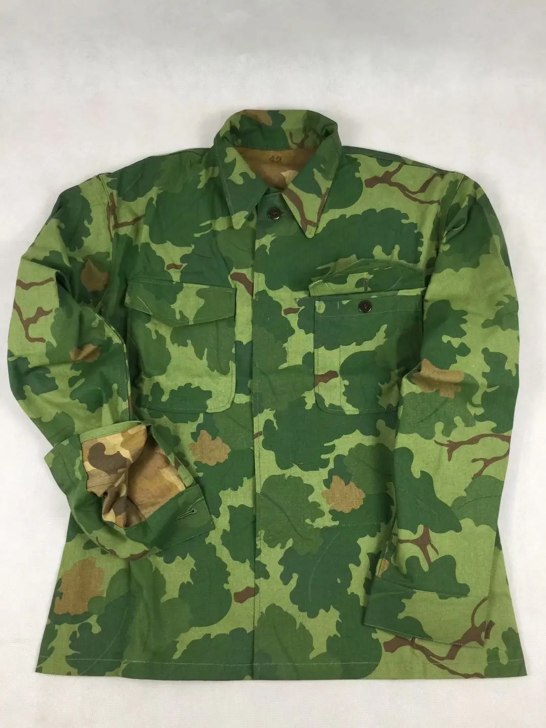 VIETNAM WAR US ARMY MITCHELL CAMO UNIFORM FIELD TUNIC TOPS MILITARY ...