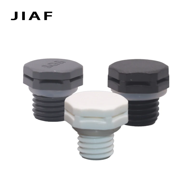JIAF M5 M40 플라스틱 방수 에어 벤트 밸브, 나일론 LED 램프 벤트 플러그, E PTFE M5 M6 M8 M10 ...